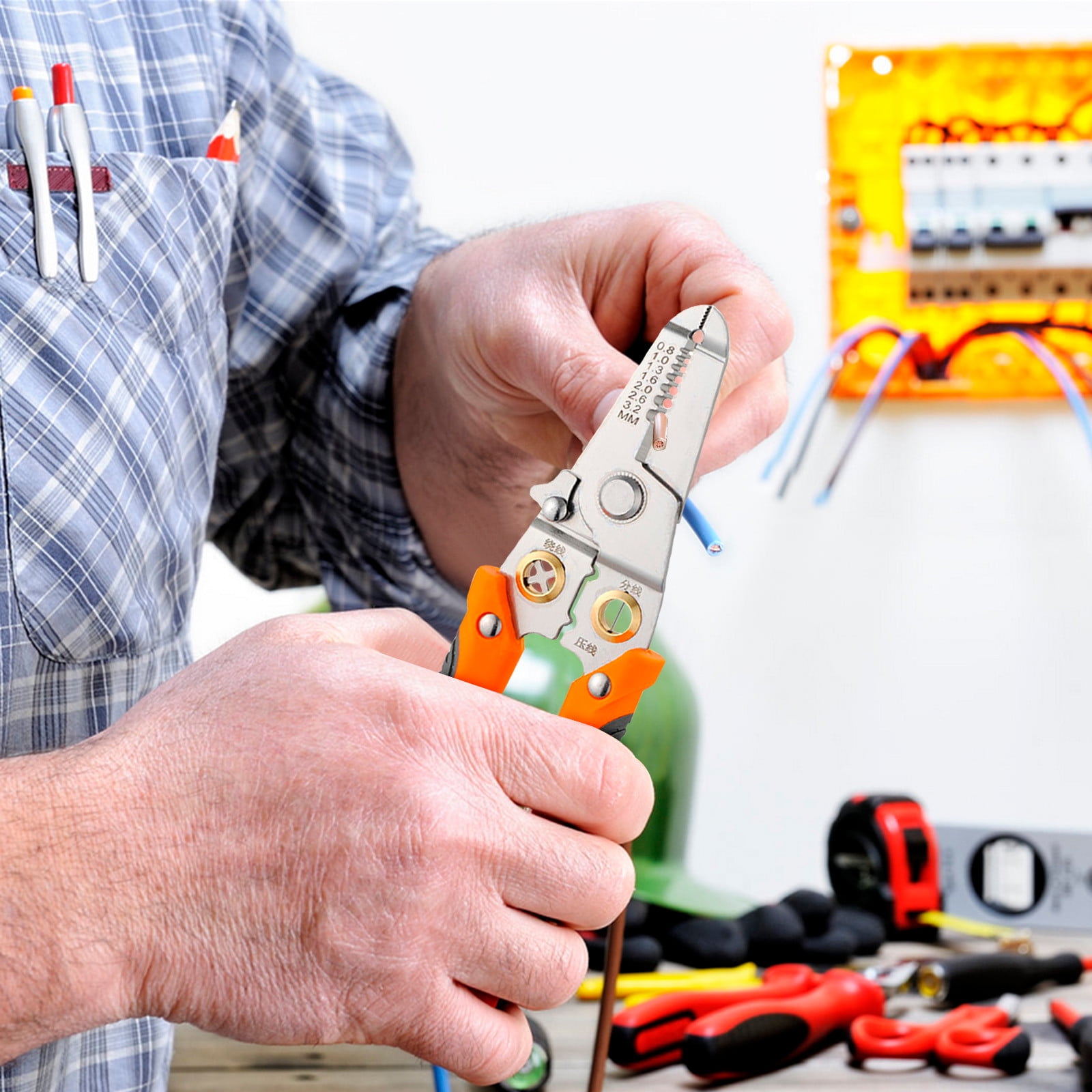 Electrician Multi-function Wire Stripper Tool Wire Trimming And ...