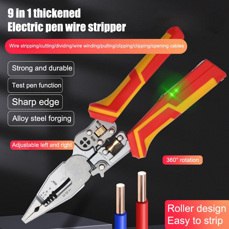 Electrician Plier 8-in-1 Multifunctional Versatile Wire Stripping ...