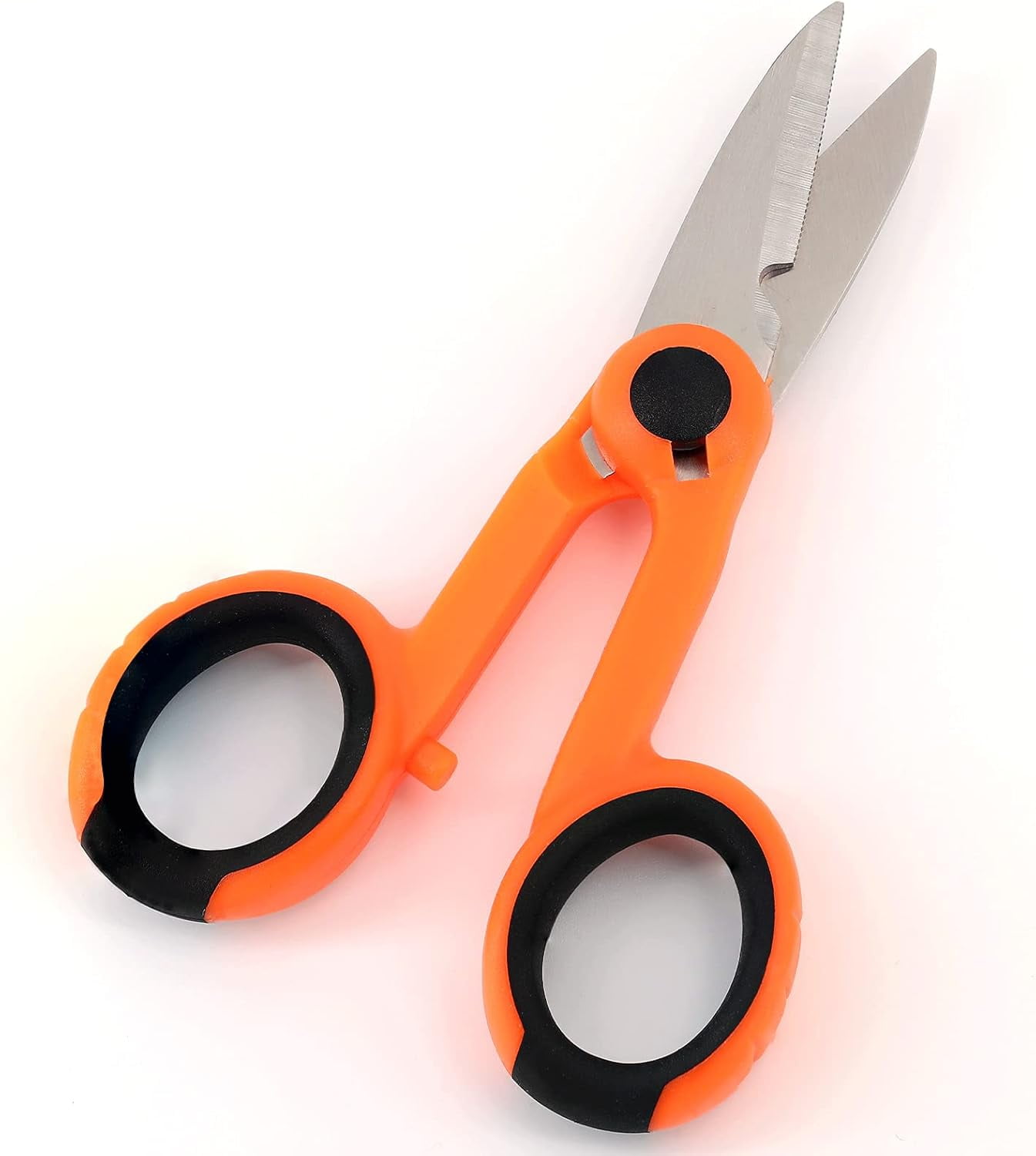 Heavy Duty Electrician's Scissors, Stainless Steel Blade for Optic ...