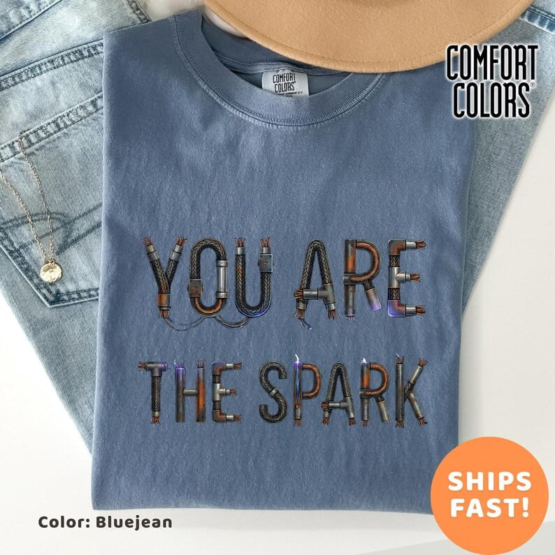 Electrician Spark Graphic Shirt, You Are The Spark Electrical Wire ...