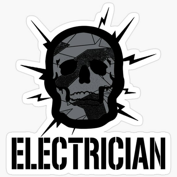 Electrician Sticker Phone Decal Water Bottle Stickers Car Decals ...