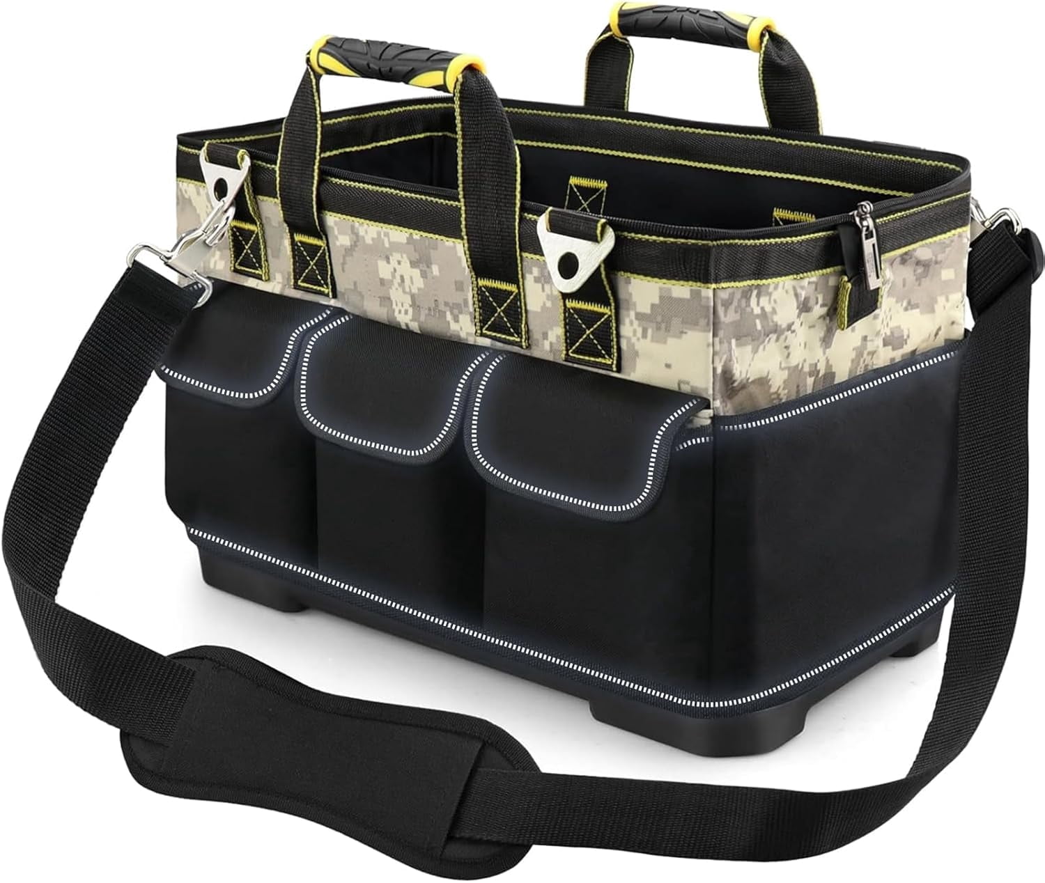 Electrician Tool Bags for Men, Reflective Tool Bag, 17 Inch Waterproof ...