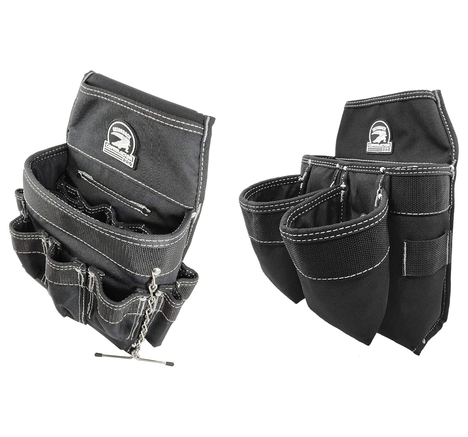 Electrician Tool Pouch Set - 27 Pocket Tool Belt Organizer - Heavy Duty ...