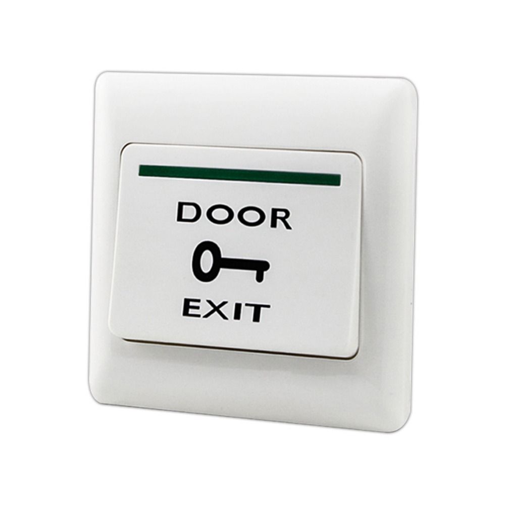 Electrician White Green Copper Release- Door Exit Switch Surface Mount ...