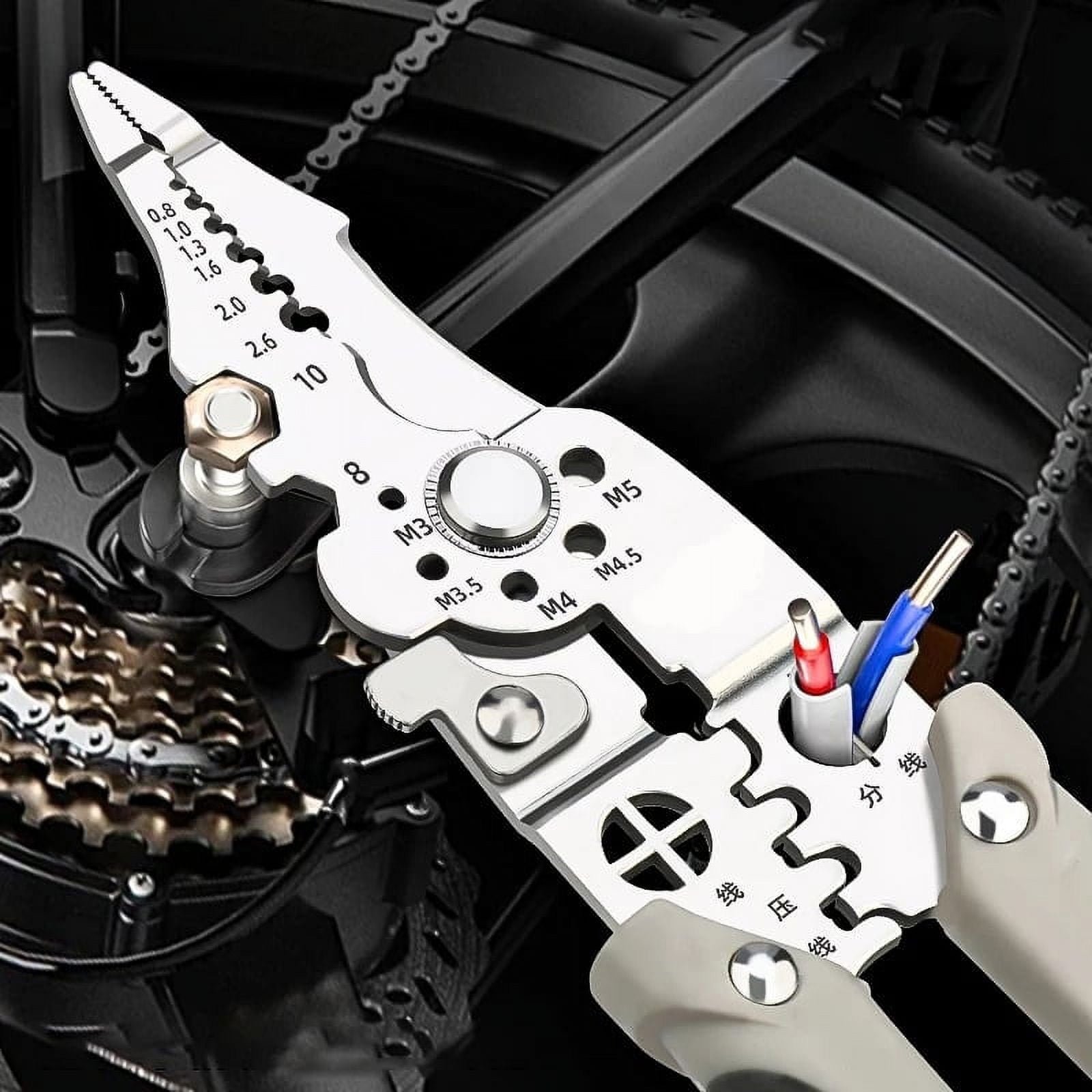 Electrician Wire Stripper, Heavy-duty Pliers, Insulated Handles ...