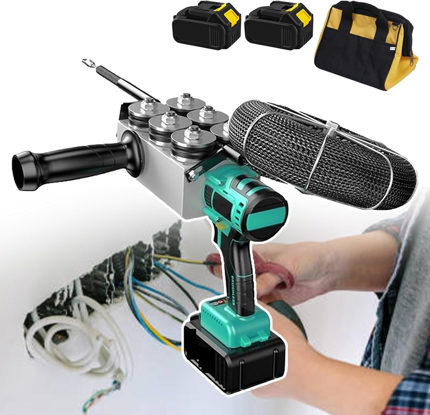 Electrician's Cable Hidden Pipe Threading Device,Fully Automatic ...