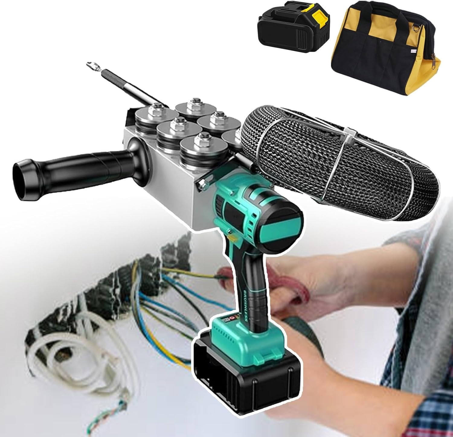 Electrician's Cable Hidden Pipe Threading Device,Fully Automatic ...