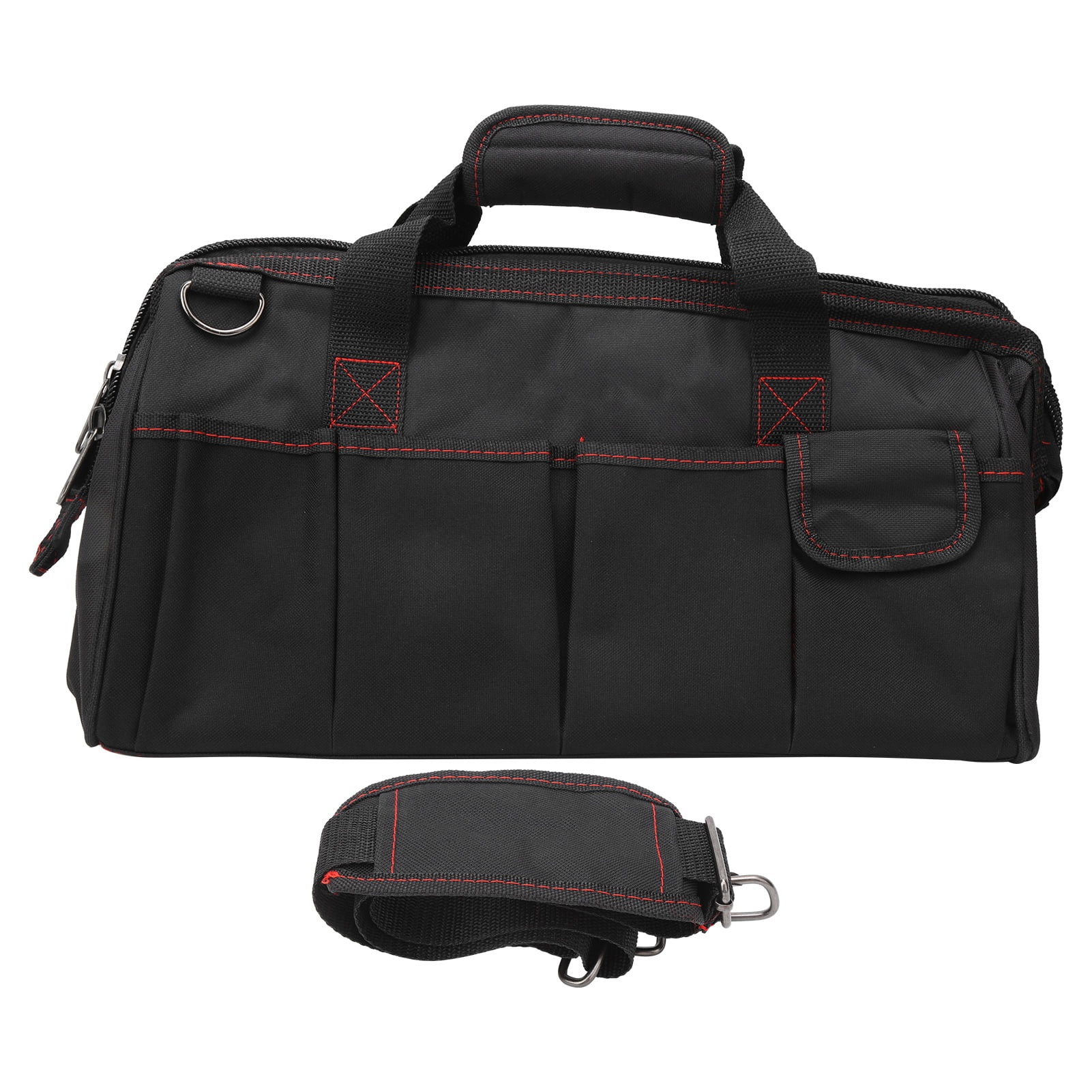 Electrician's Shoulder Bag, 16in Tool Storage Organizer with Key ...