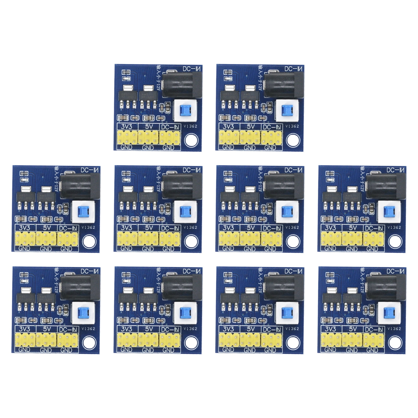 Electricity Adapter 12V to 3.3V/5V/12V Output Stepping Down Electricity ...