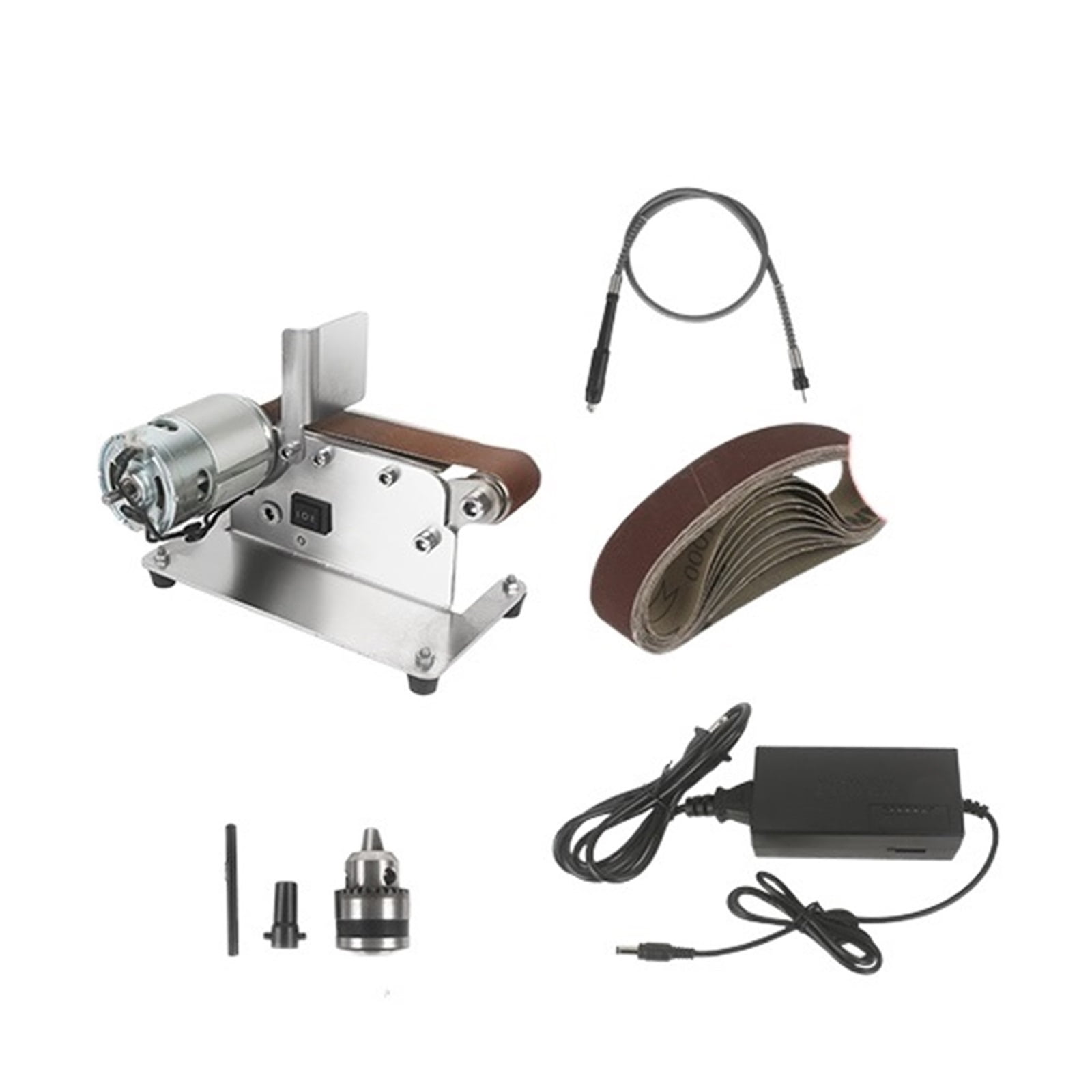 Electricity Belt Sander Mini Belt Grinding Machine DIY Sanding Grinding ...