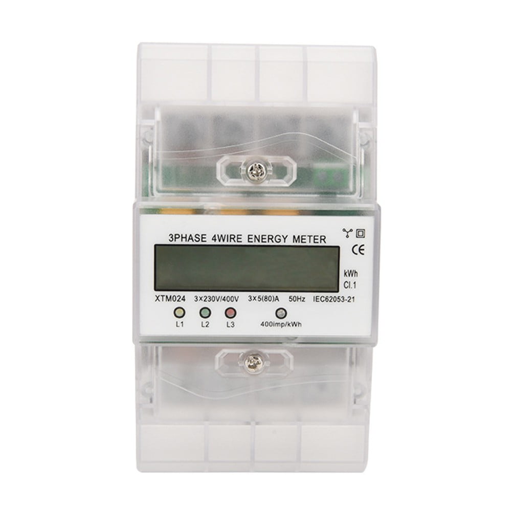 Electricity Meter 3-Phase 4-Wire Electricity Meter Power Measurement ...