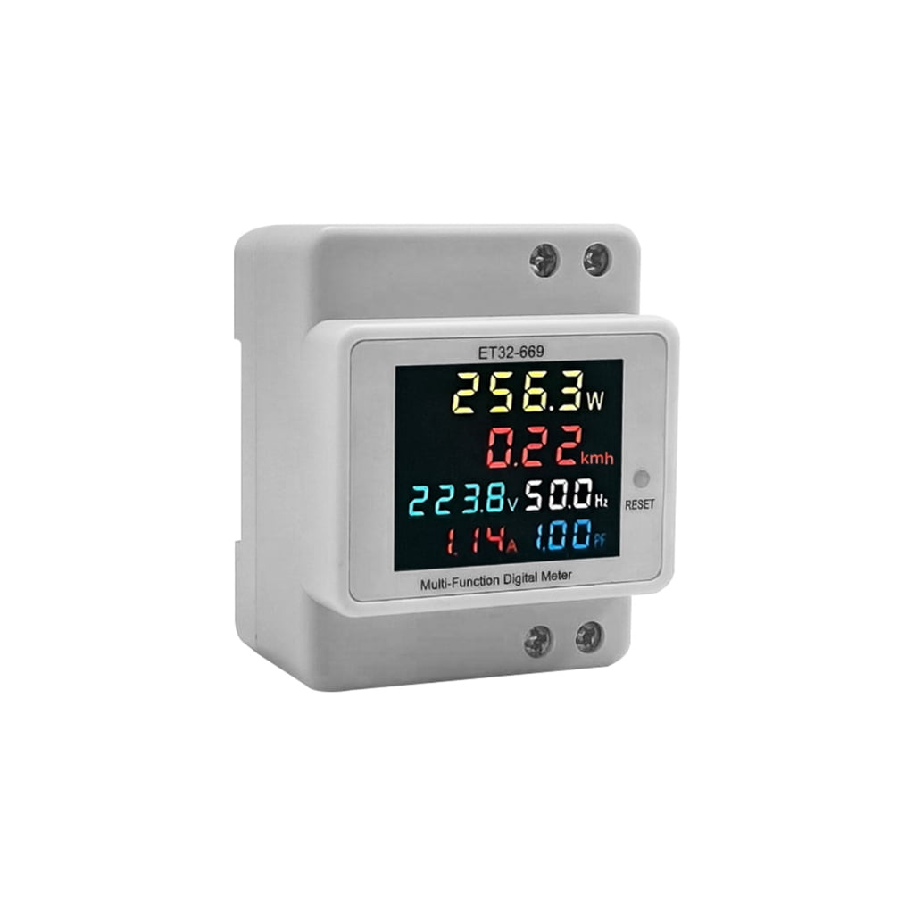 Electricity Meter 40-300.0V 100A 6-in-1 LCD Digital Energy Meter ...