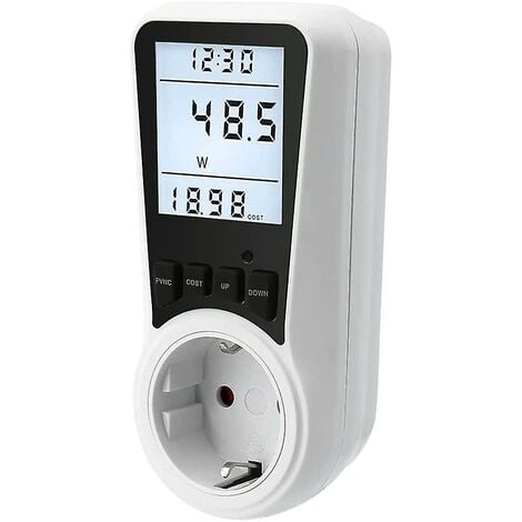 Electricity meter for sockets, electricity meter, energy cost table ...