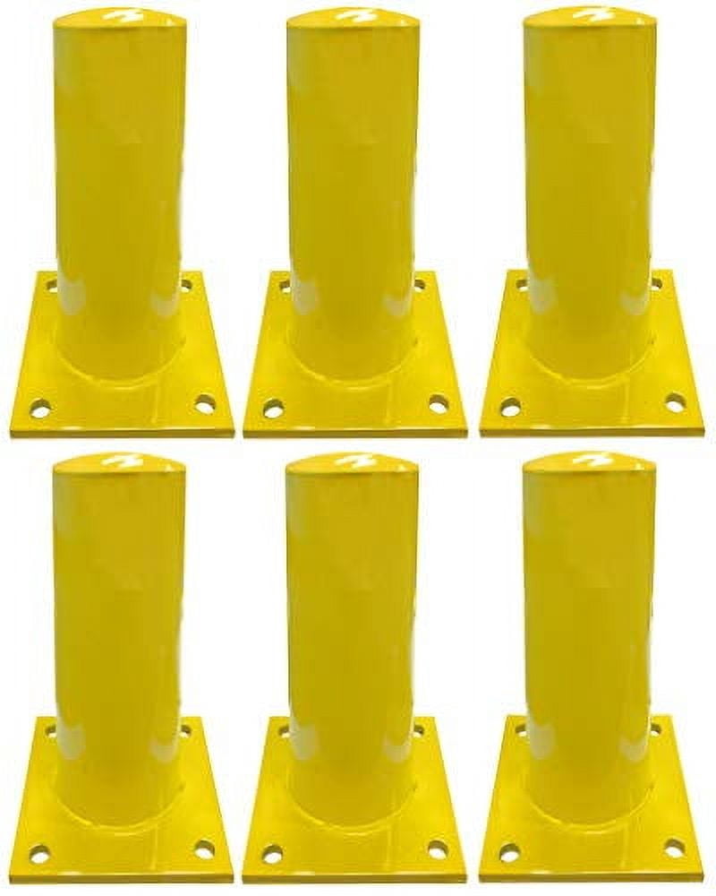 Electriduct 1 Foot Steel Pipe Safety Bollard Post Yellow - Parking Lot ...