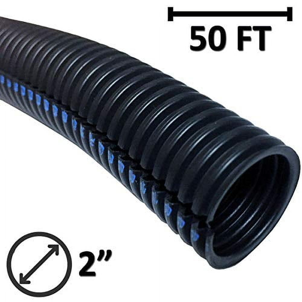 Electriduct 2" Flame Retardant Polypropylene Split Wire Loom Tubing ...