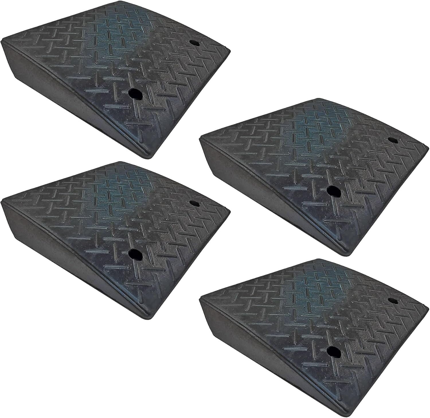 Electriduct 4.3" Lite Duty Rubber Curb Ramp 10,000 lbs Weight Capacity ...