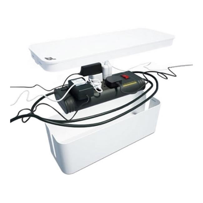 Electriduct PD-BLL-CBX-WT Blue Lounge Cable Box - White - Walmart.com