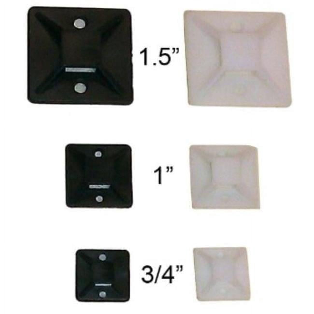Electriduct CT-ED-ABM-100-50-BK 1 in. Adhesive Backed Mounting Bases ...