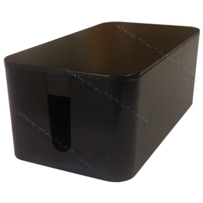Electriduct PD-ED-CBM-BK Cable Bin Mini with Surge Protector - Black ...
