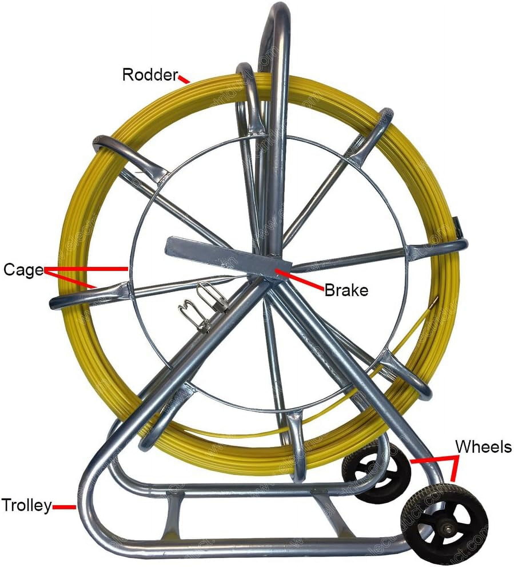 "Electriduct 1/2"" Diameter x 500 Feet Fiberglass CableDuct Rodder with ...