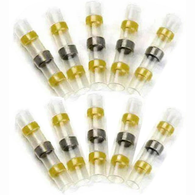 Electriduct Heat Shrink Solder Sleeve Crimpless Butt Connectors - 12-10 ...