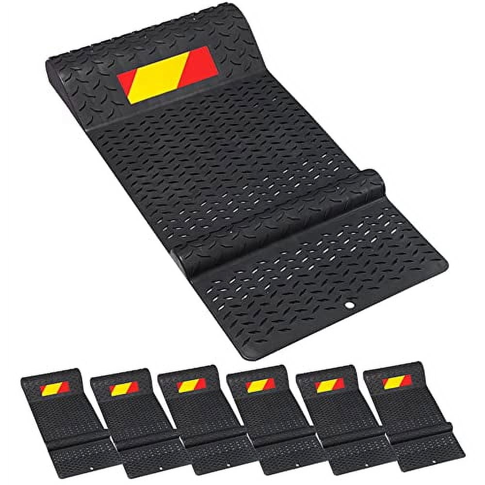 Electriduct Pack of 6 Plastic Parking Mat Guides for Garage Vehicles ...