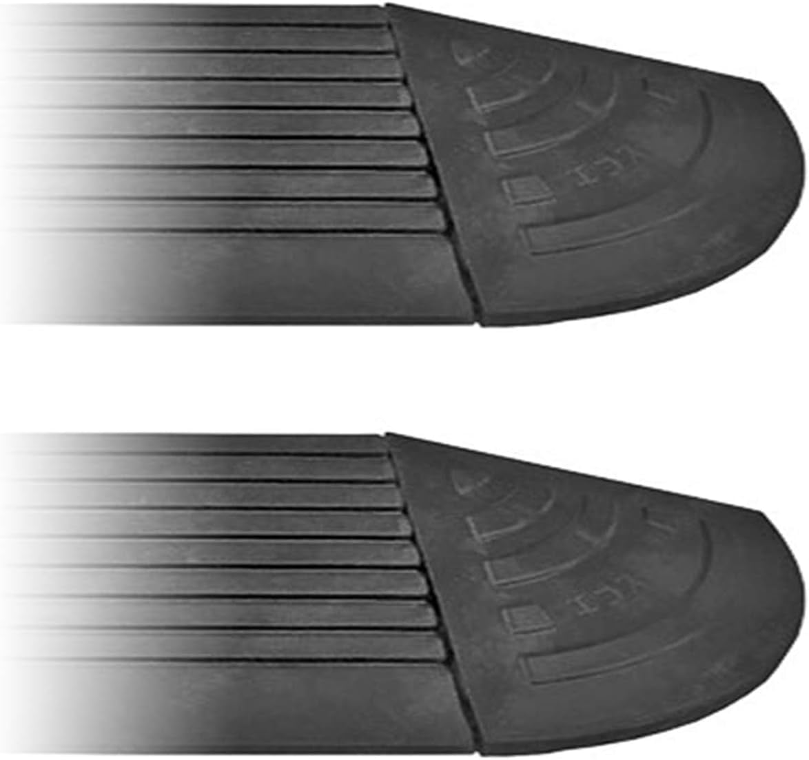 Electriduct Pair of End Caps for 5 Ton 4 Inch Rubber Curb Ramp 10,000 ...