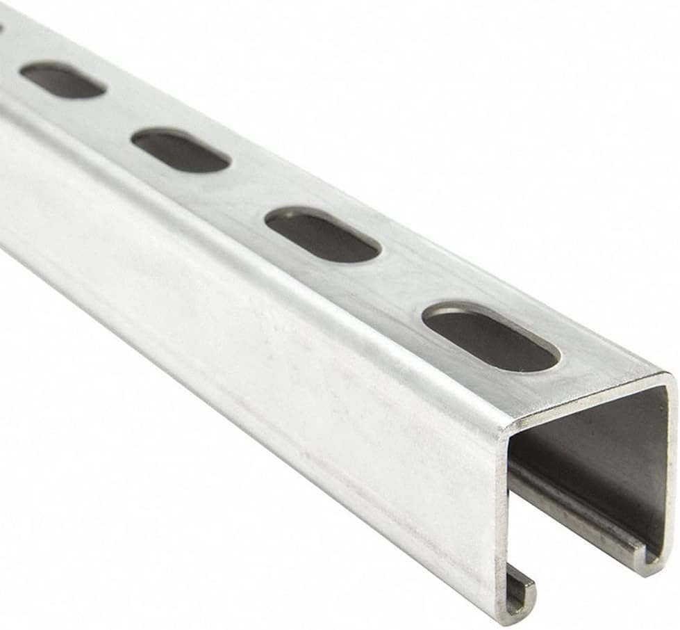 Electriduct Strut Channel Slotted 16-Gauge Stainless Steel C-Profile ...