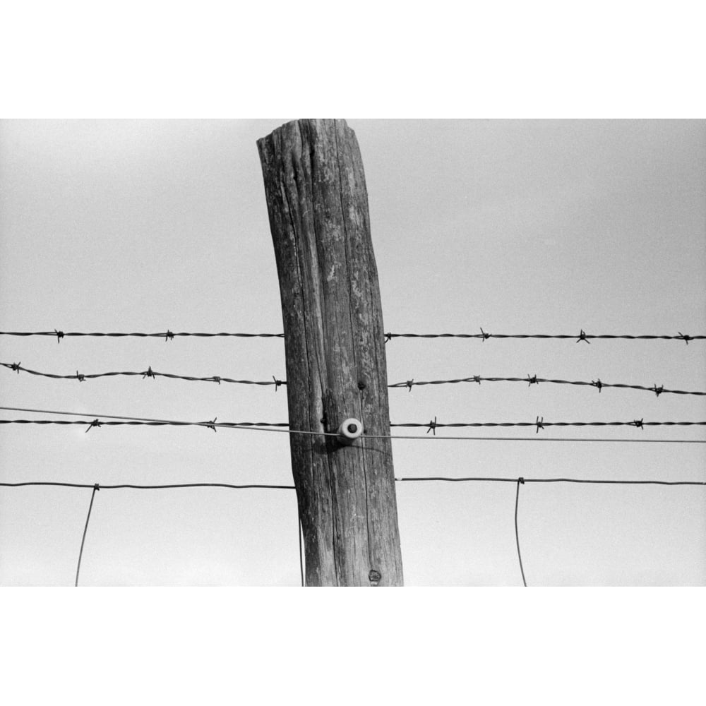 Electrified Barbed Wire Fence. As The New Deal'S Rural Electrification ...