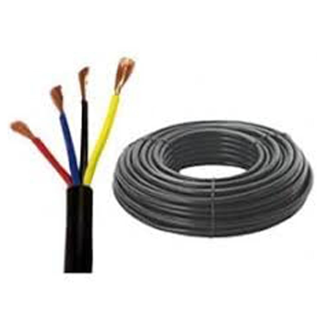 Electrius PVC Multicore Flexible Copper Wire 4mm x 4 Core ISI Marked 10 ...