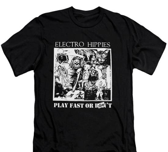 Electro Hippies Shirt Gothic Deathrock Goth Post Punk Music Unisex Tee ...