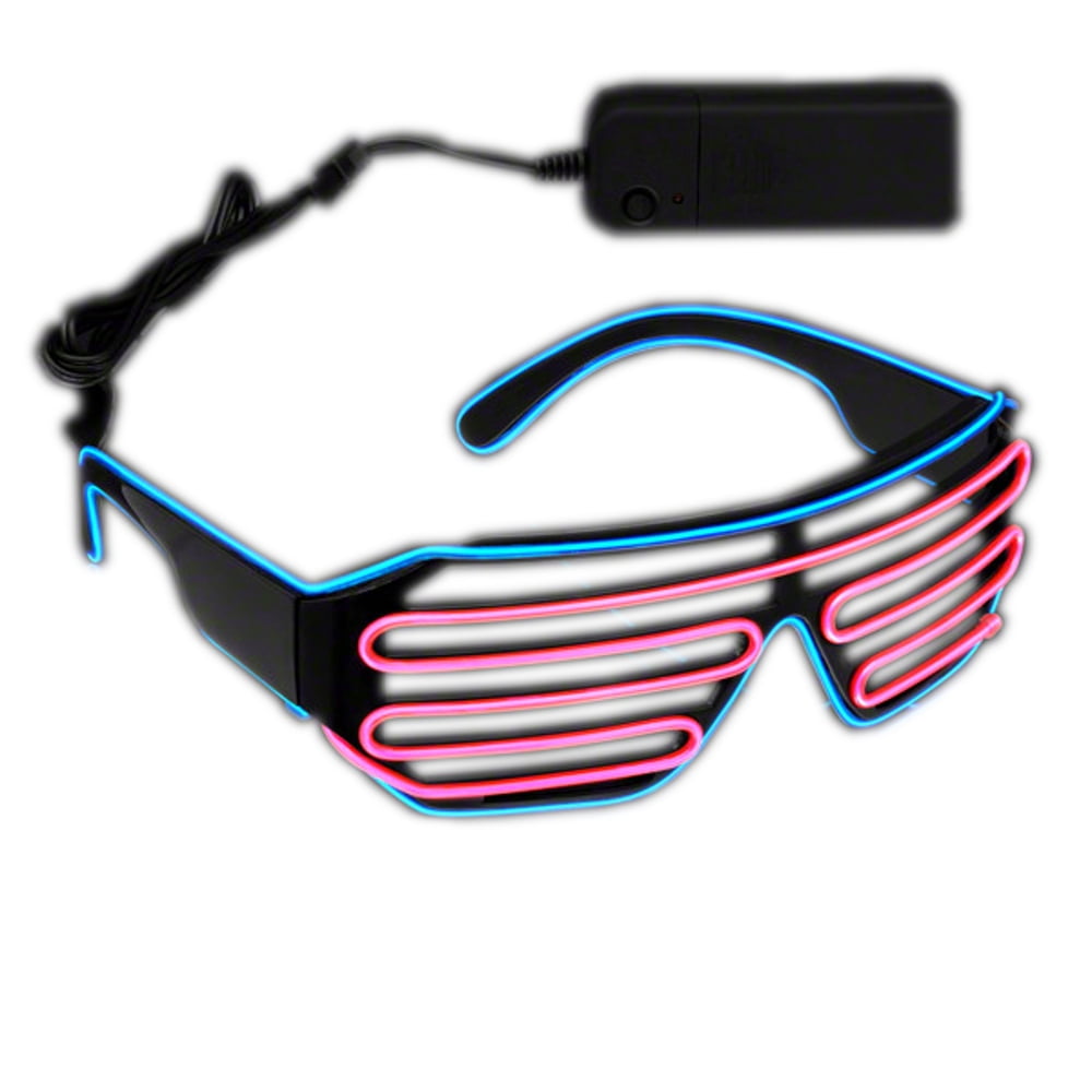 Electro Luminescent Pink and Blue Shutter Shades - Walmart.com