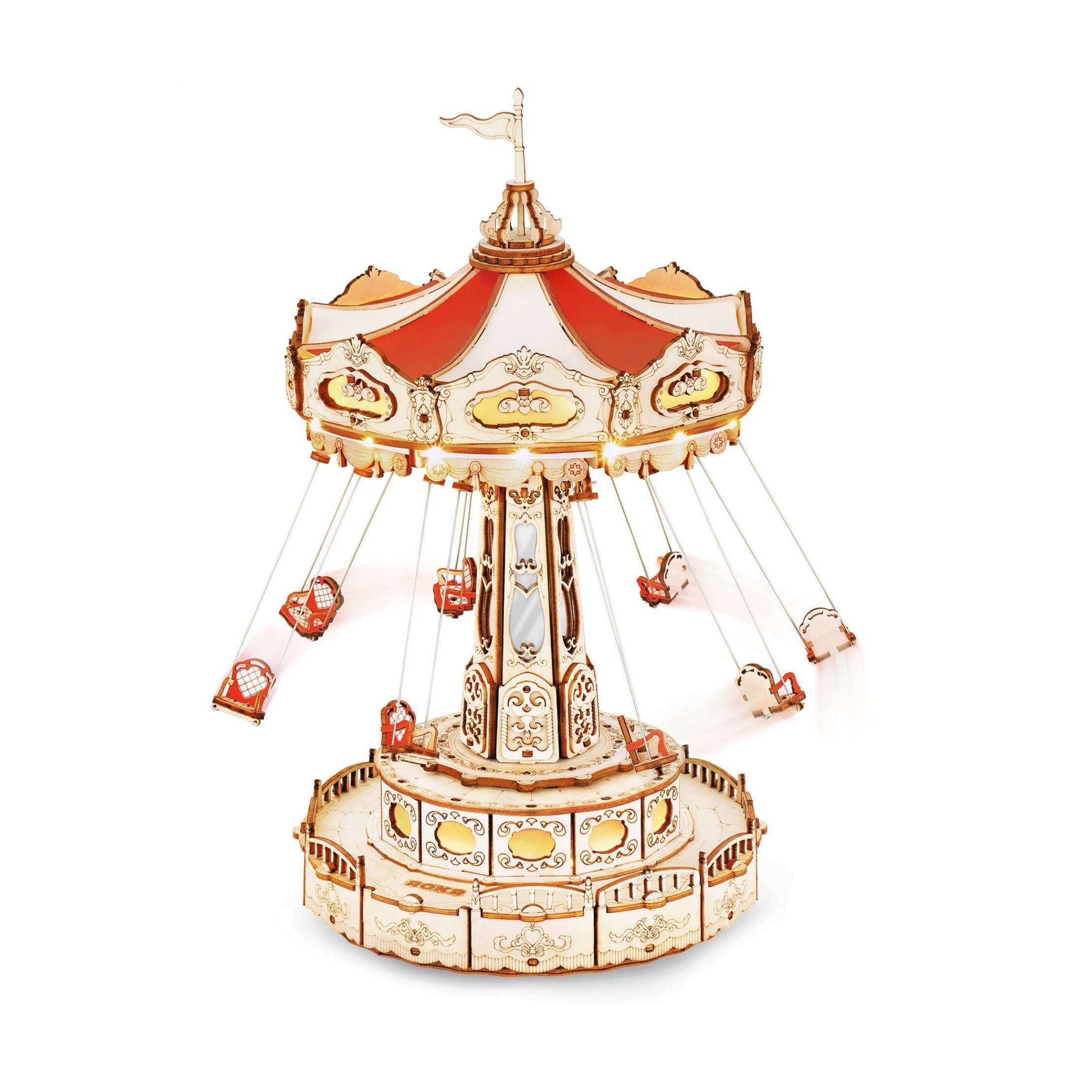 Electro Mechanical Wooden Puzzle Swing Ride - Walmart.com