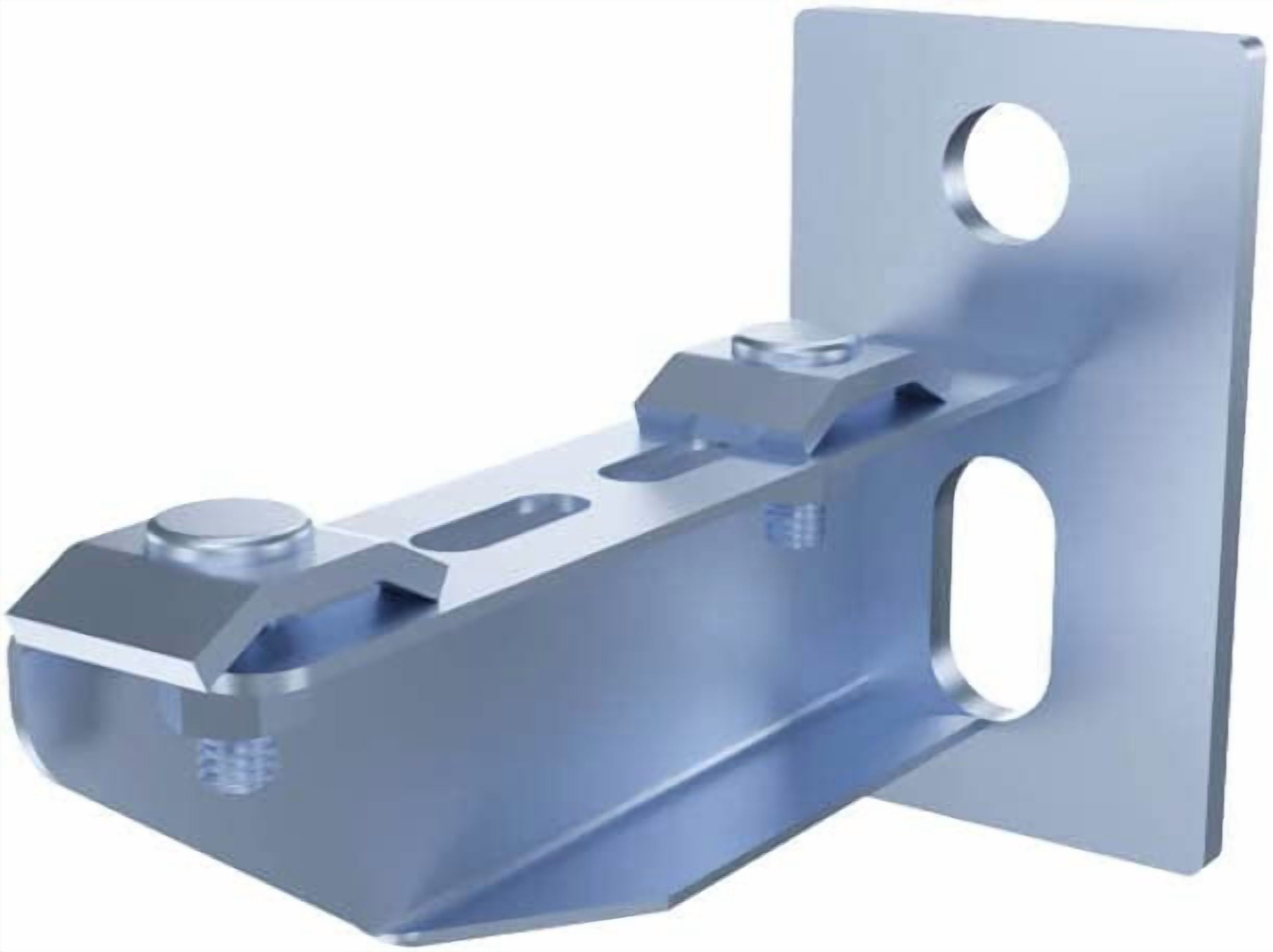 Electro Zinc Plated Wire Mesh Cable Tray Bracket, Silver Steel, T ...