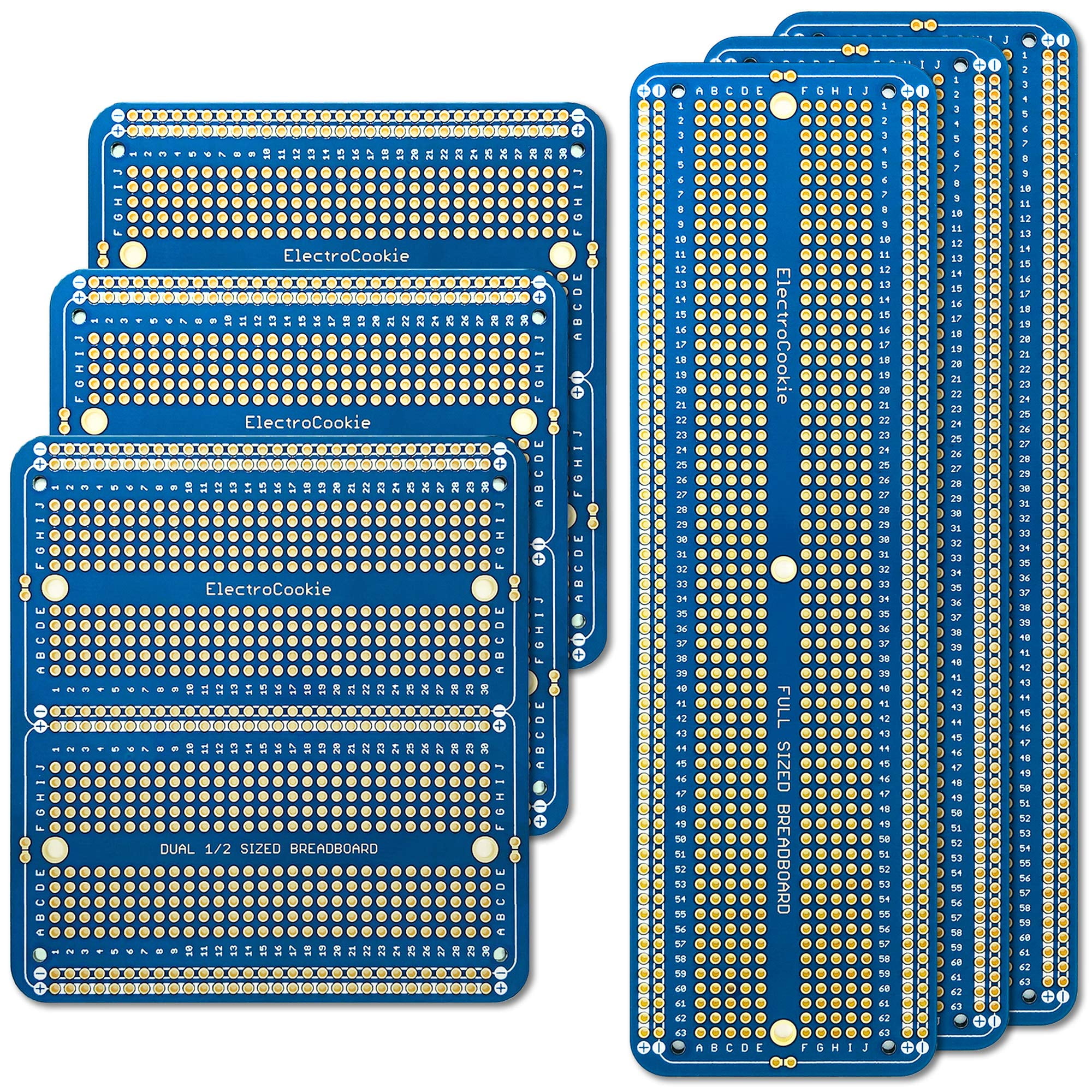 ElectroCookie Large PCB Prototype KEF16 Board Kit Solderable ...