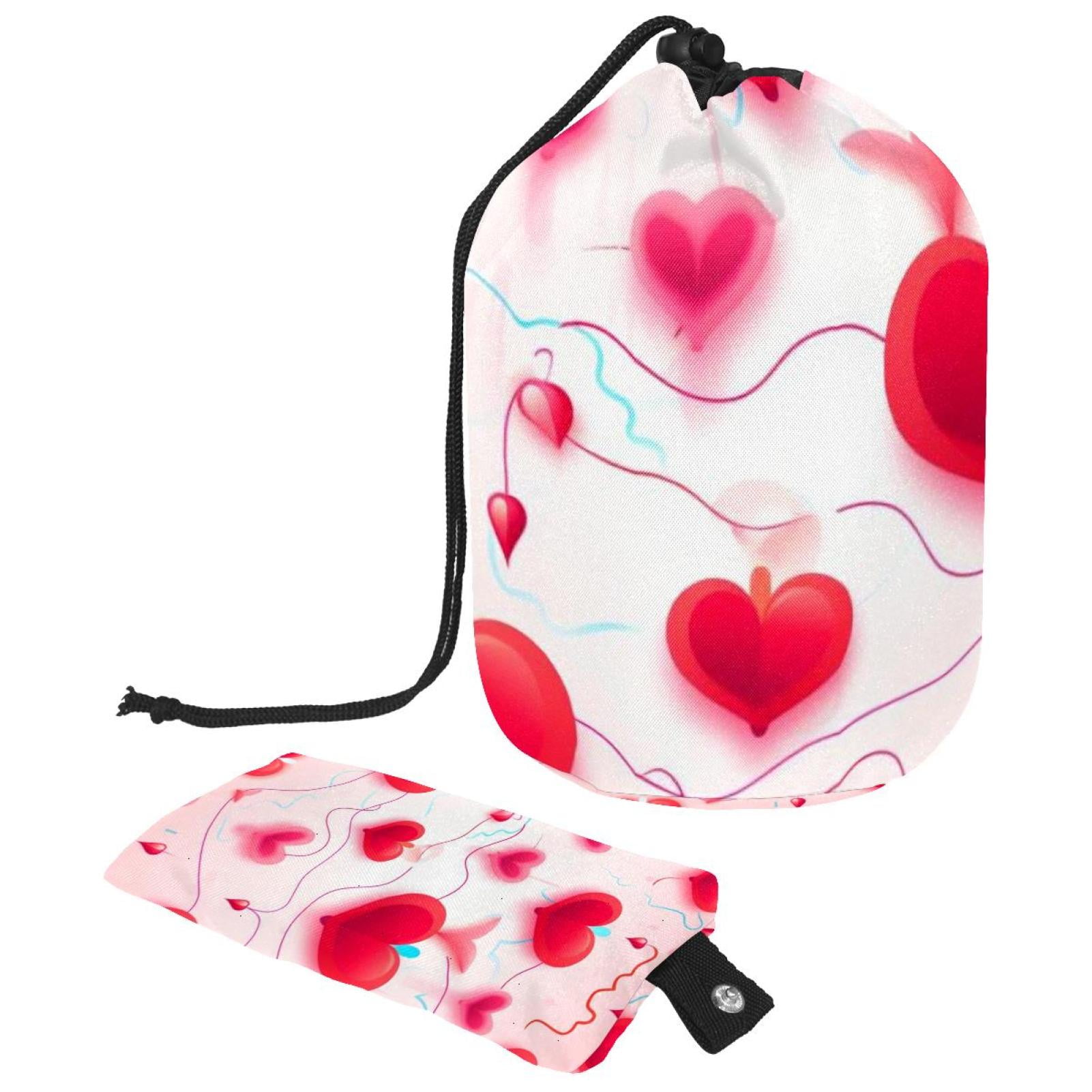 Electrocardiogram Portable Drawstring Foldable Travel Shower Bag Wash ...