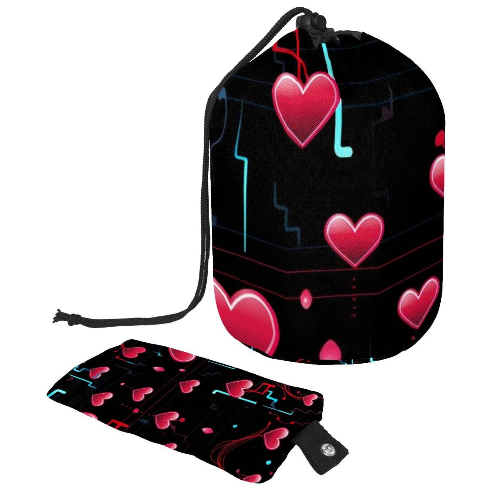 Electrocardiogram Portable Drawstring Foldable Travel Wash Bags Mesh ...