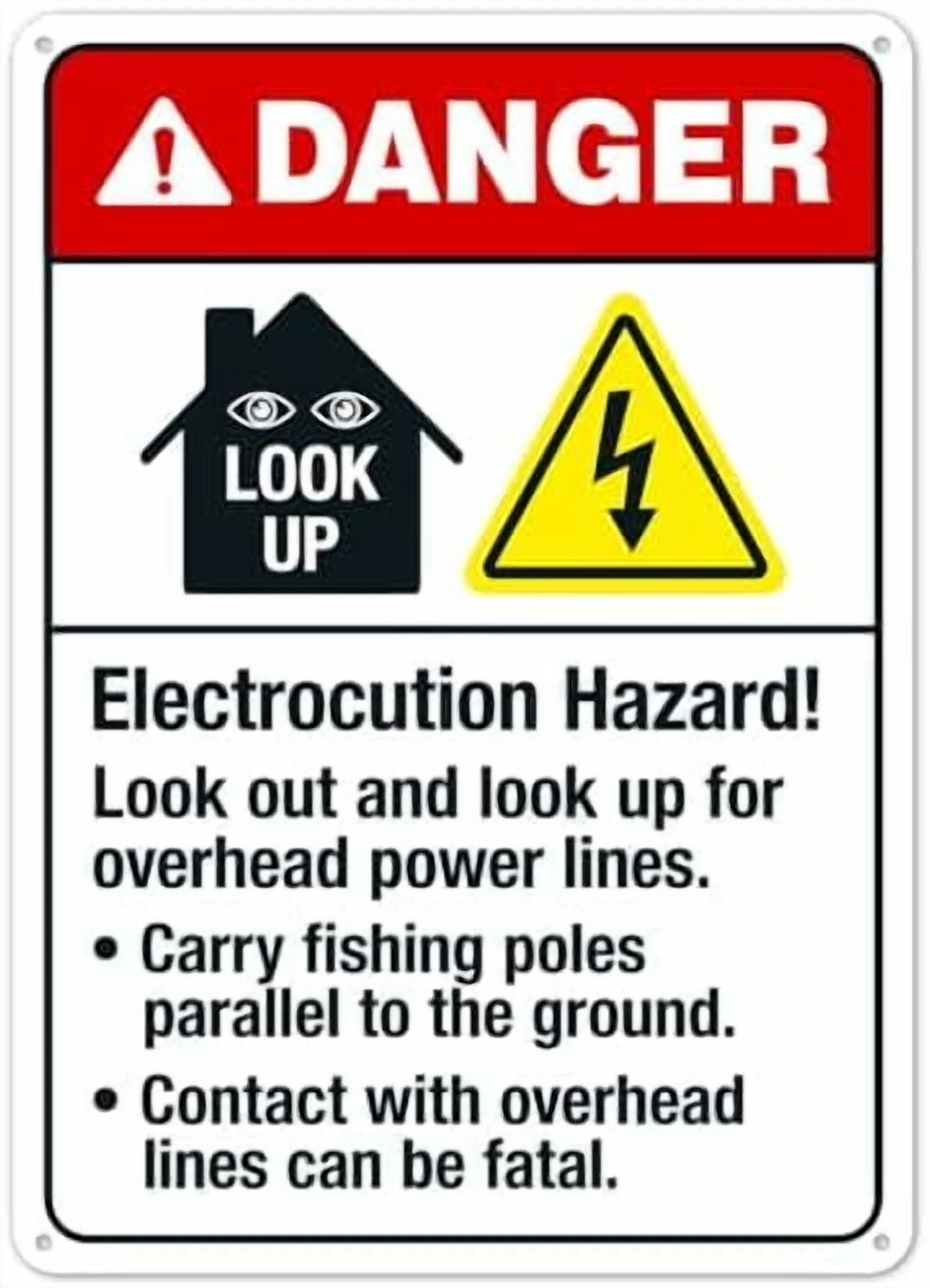 Electrocution Hazard! Look Out And Look Up For Overhead Power Lines ...