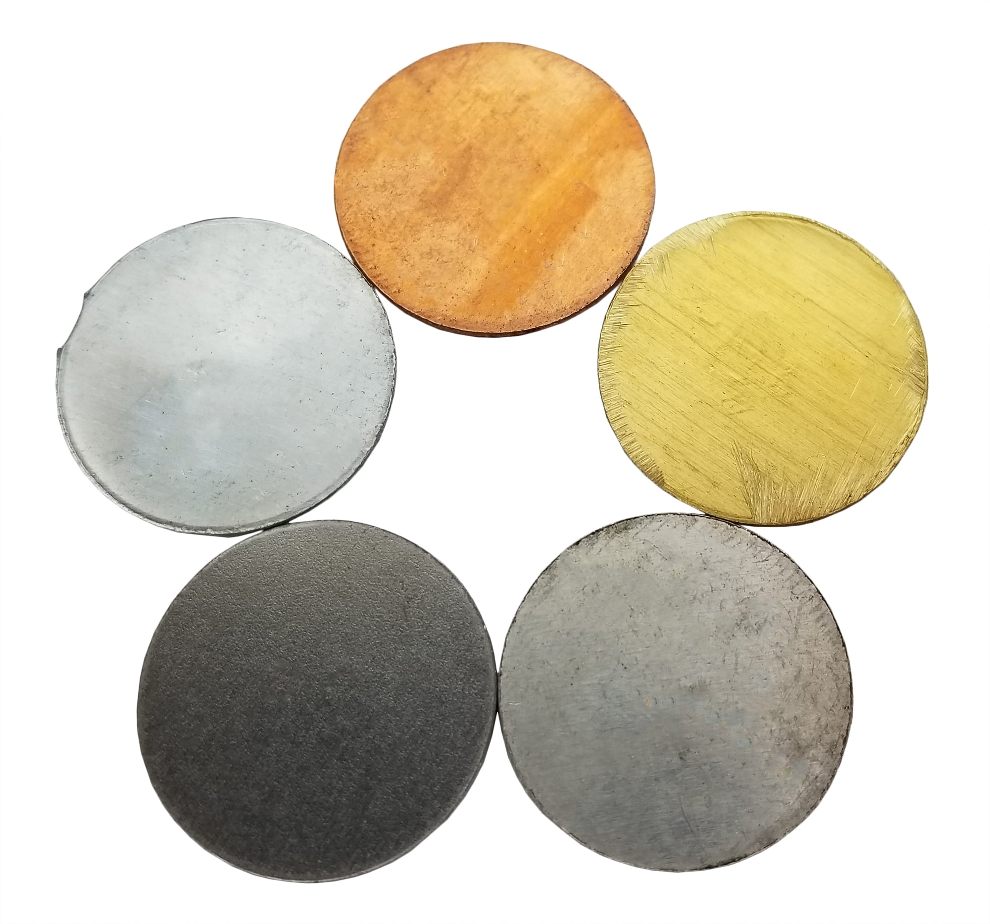 Electrode Disc with 5-metals; Copper, Brass, Iron, Aluminum, and Zinc ...