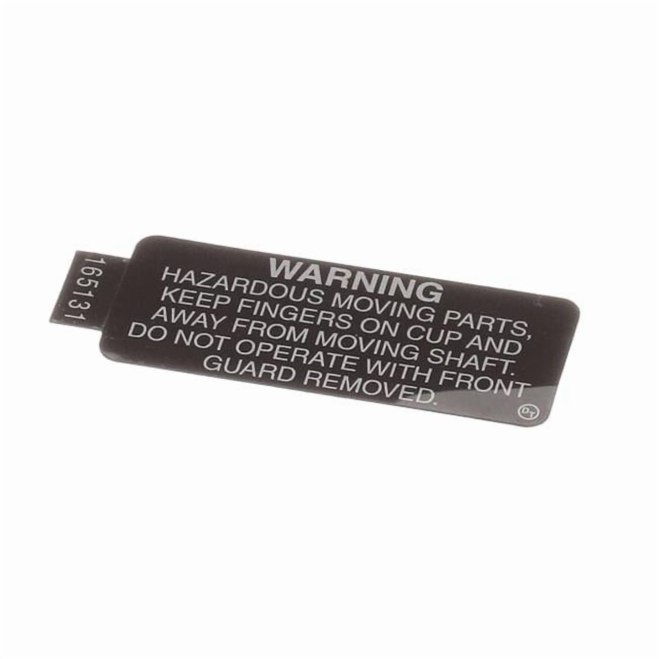 Electrofreeze HC165131 DECAL-FRONT GUARD WARNING - Walmart.com