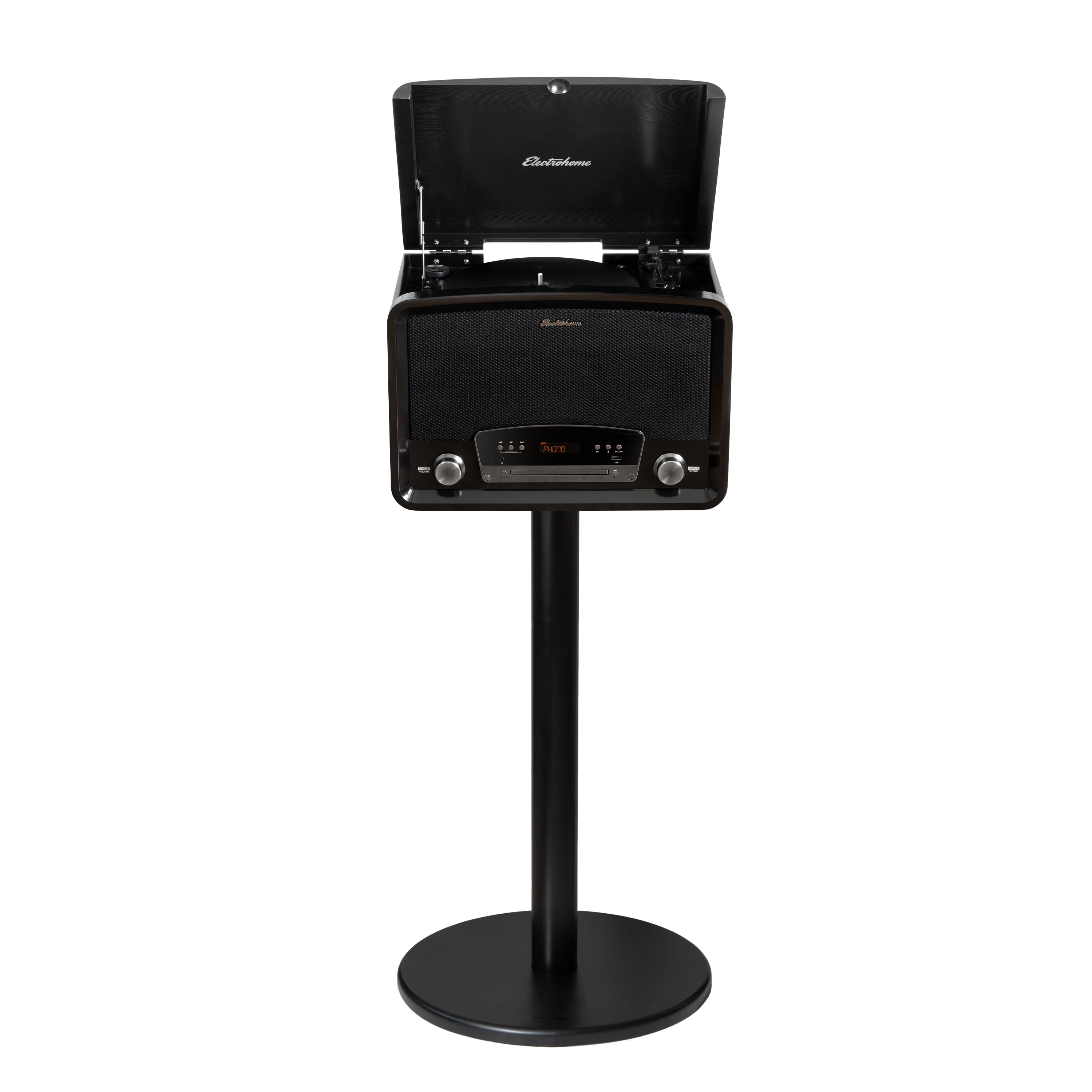 Electrohome Kingston 7-in-1 Vintage Vinyl Record Player Stereo System ...