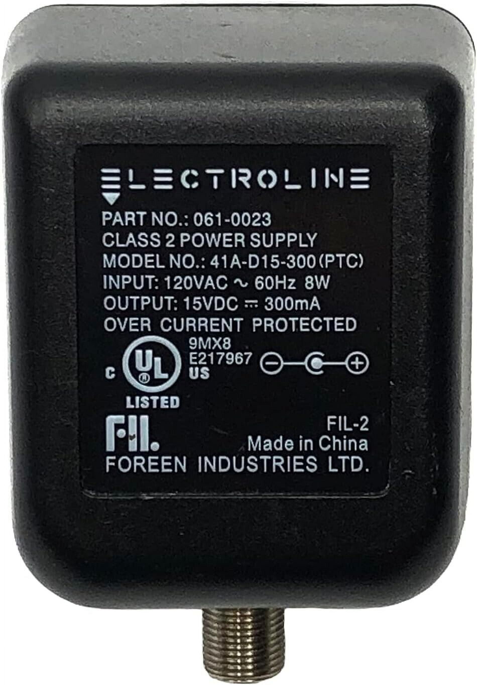 Electroline 41A-D15-300 Class 2 Power Supply Barrel Connector Female AC ...