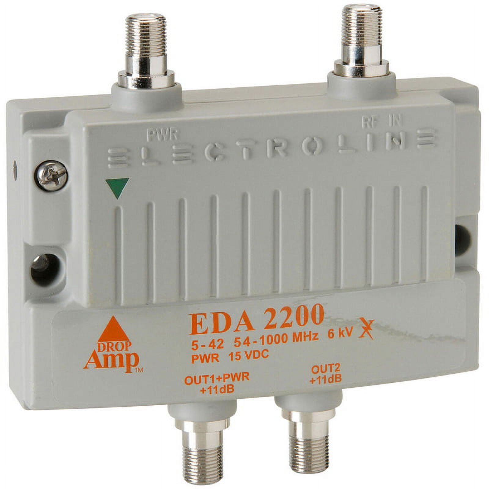 Electroline EDA2200 2-port Low Noise CATV Amplifier +11dB - Walmart ...
