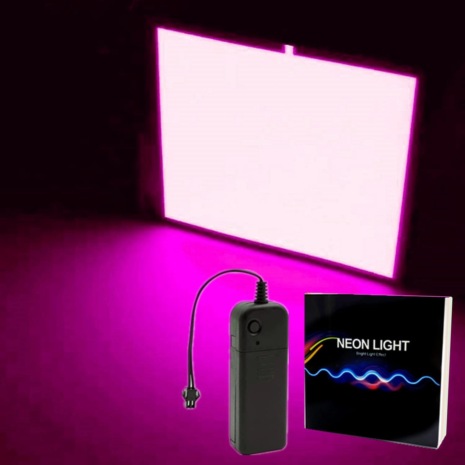 Electroluminescent El Panel Light - 3Modes Continuous/Slow Flash/Fast ...