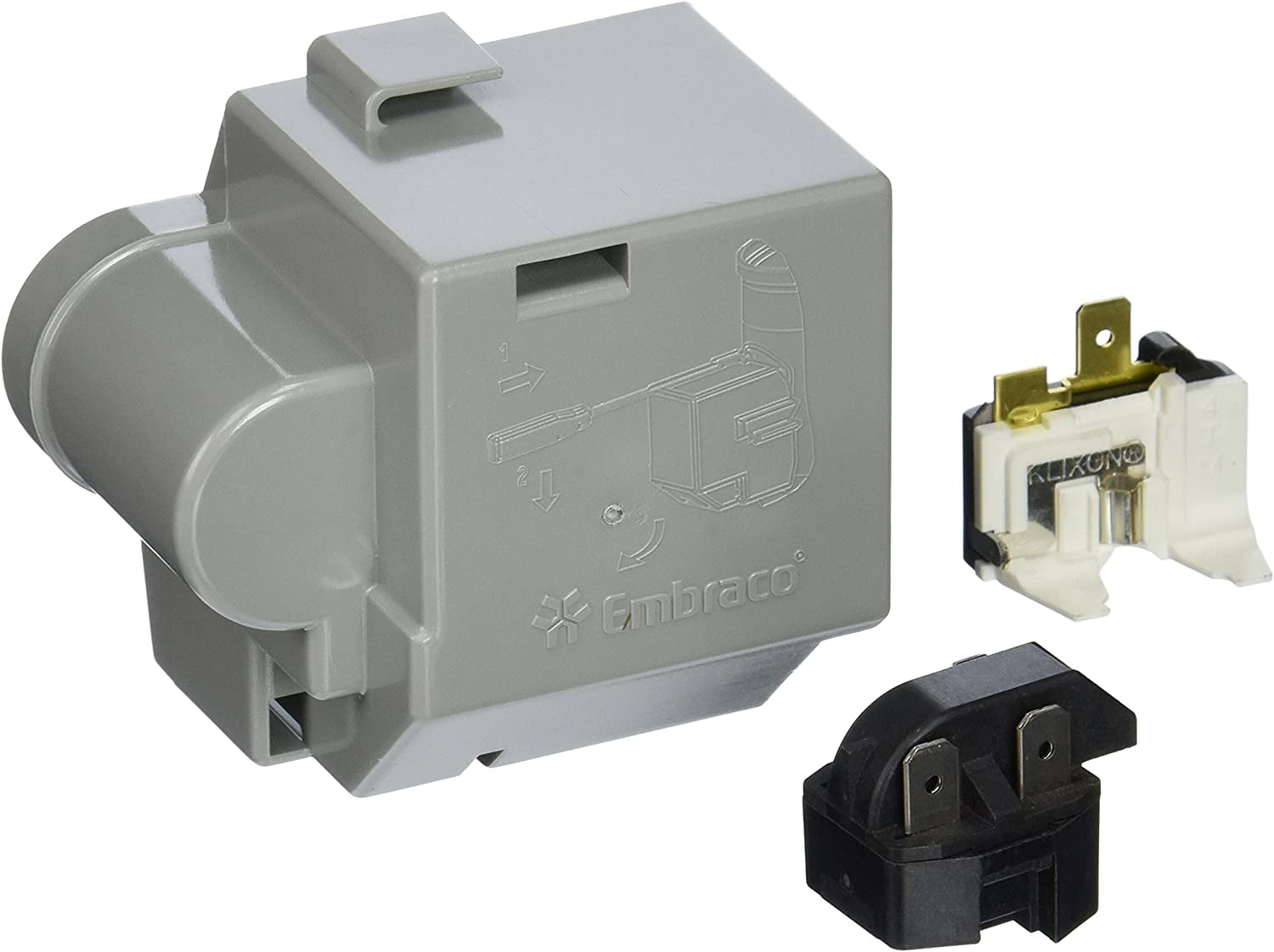 Electrolux Genuine OEM 5304410951 Refrigerator Relay and Overload Kit ...