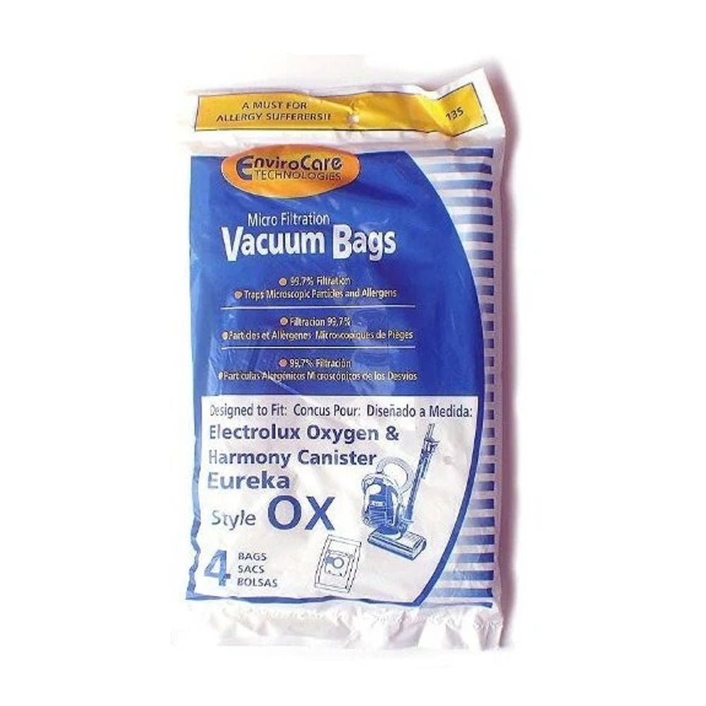 Electrolux Harmony/Oxygen Canister Micro-Filtration Vacuum Bags - 4 ...