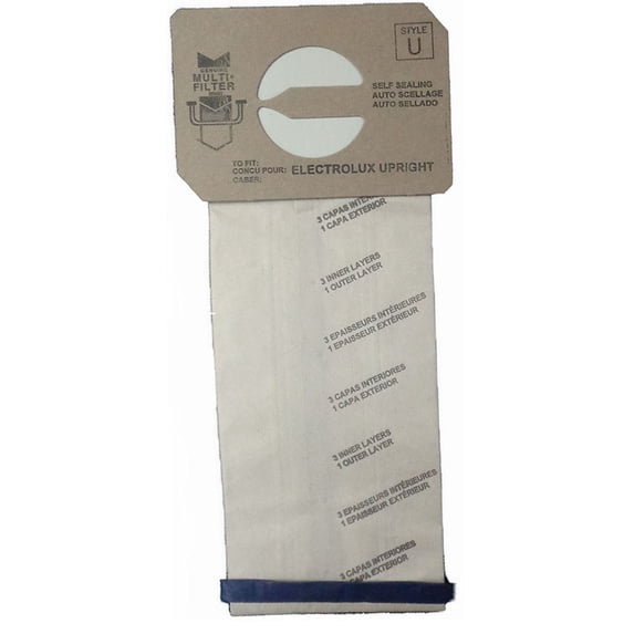 Electrolux Type "U" Vacuum Bags for Upright Vacuum Models, 12 pk ...