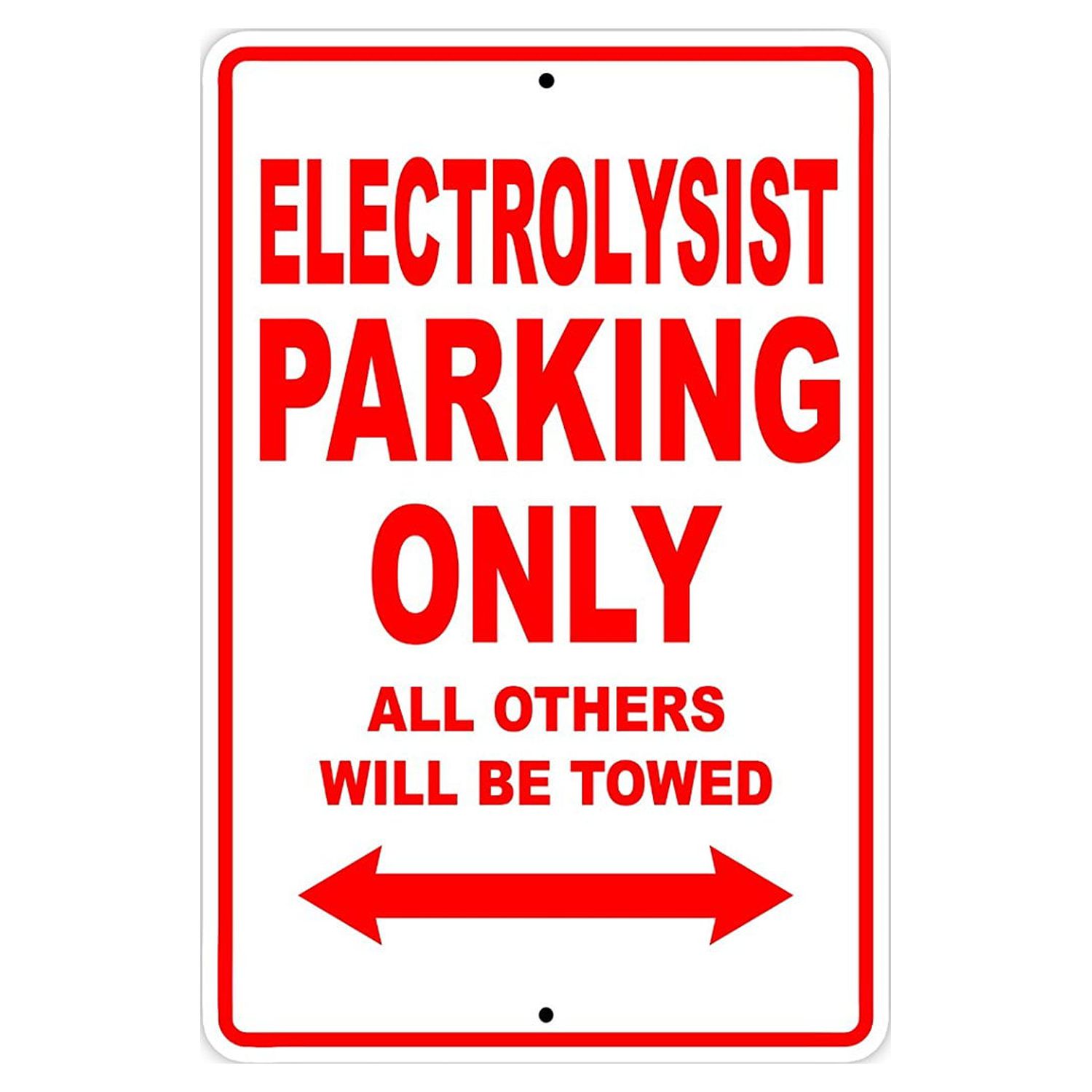 Electrolysist Parking Only Gift Decor Novelty Garage Metal Aluminum 18 ...