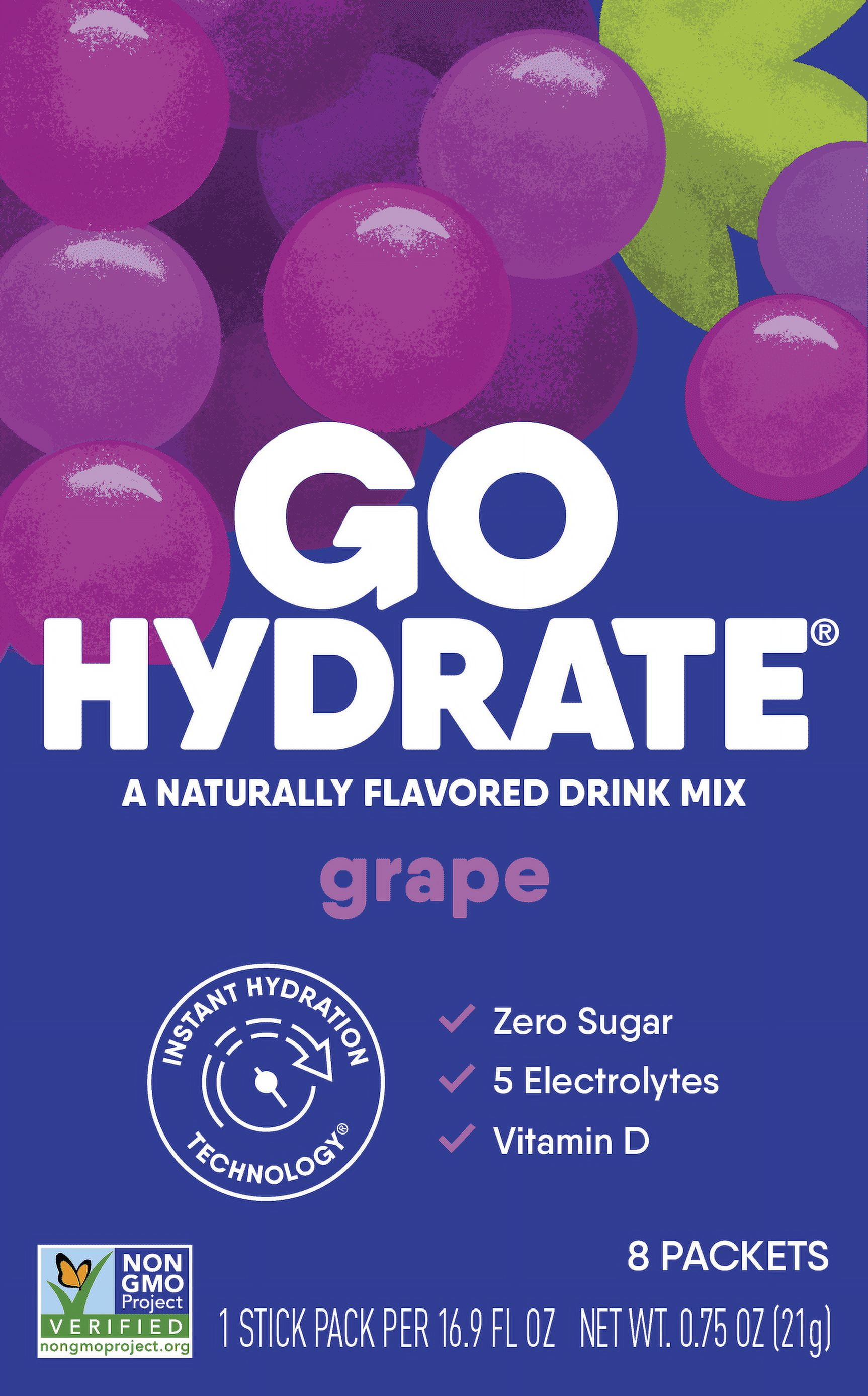 Electrolyte Hydration Drink Mix with Vitamin D, Non GMO Electrolyte ...