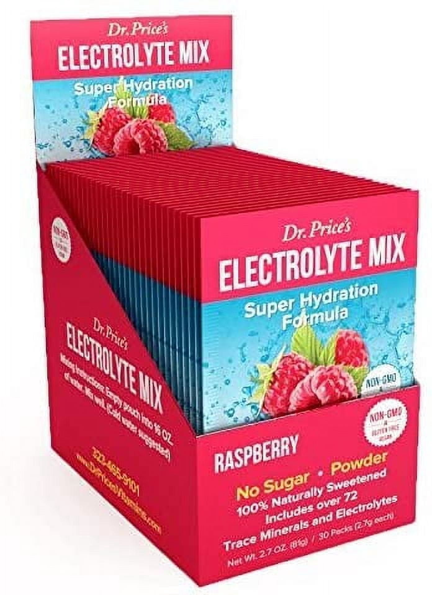 Electrolyte Mix, Raspberry Electrolyte Powder | 30 Packets, Hydration ...